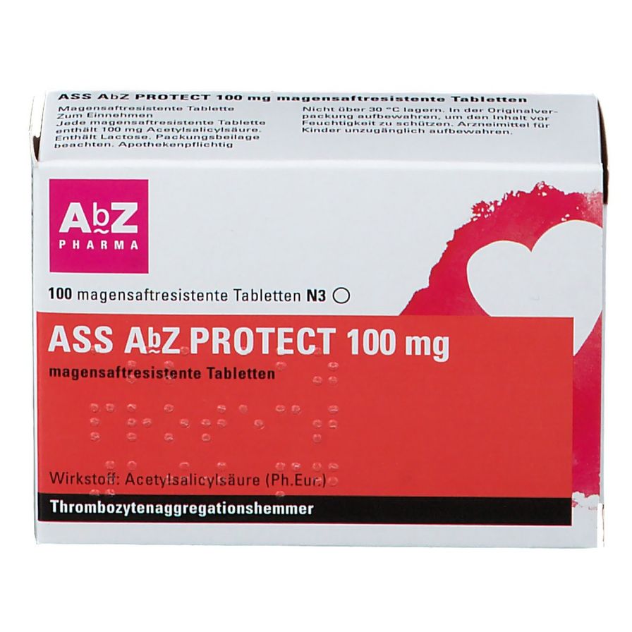 ASS AbZ PROTECT 100 mg 100 St - shop-apotheke.com