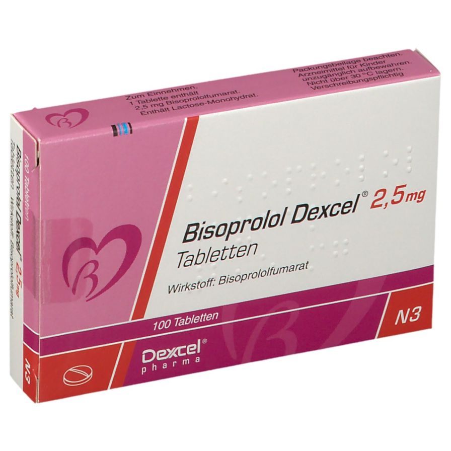 Bisoprolol Dexcel® 2,5 mg 100 St - shop-apotheke.com