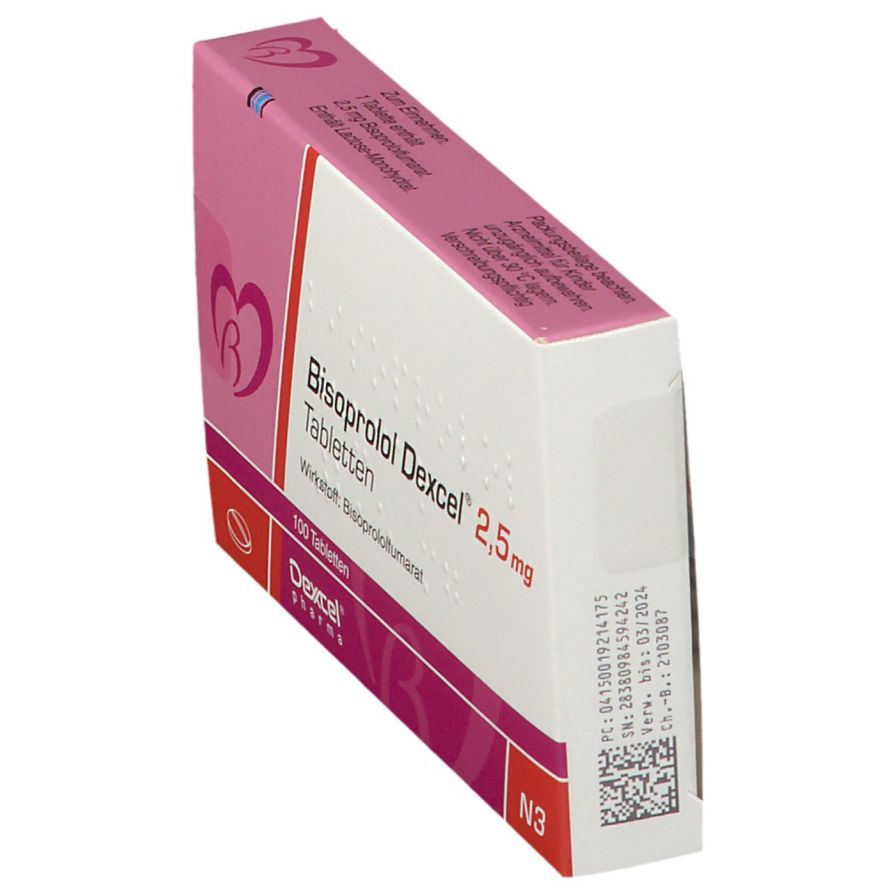 Bisoprolol Dexcel® 2,5 mg 100 St - shop-apotheke.com