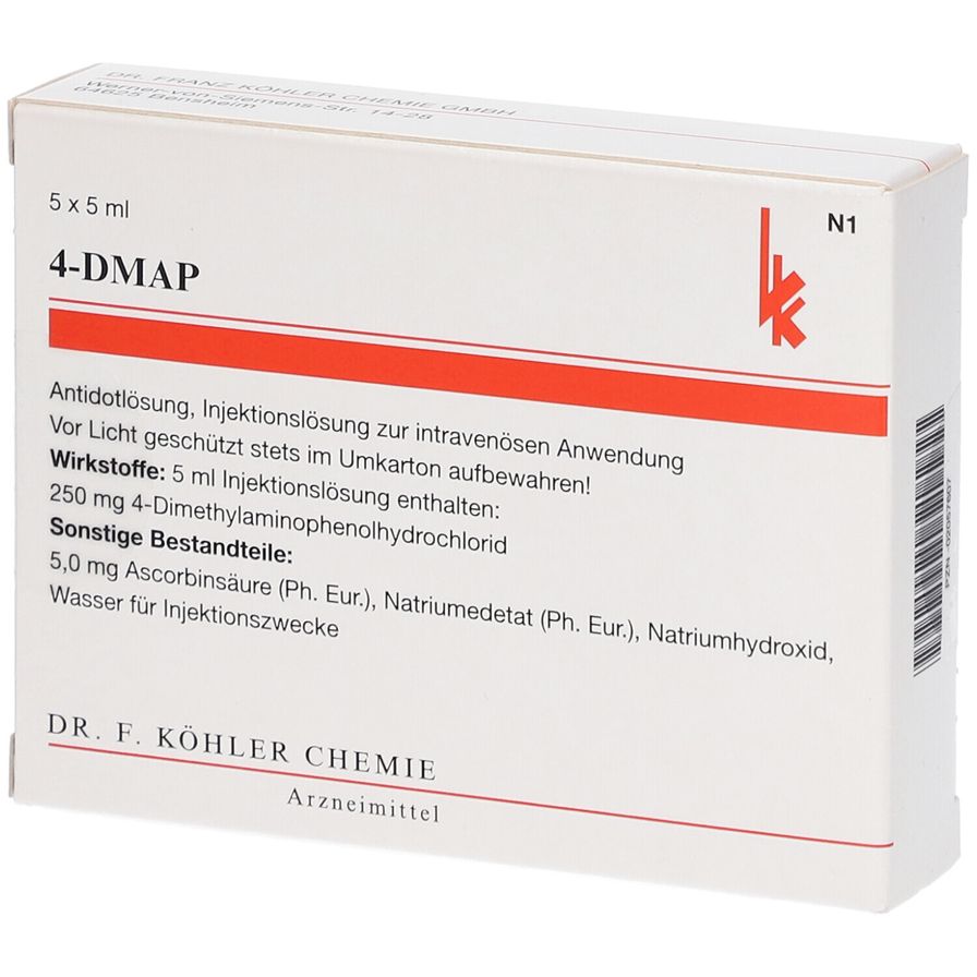 4-DMAP® Antidotlösung 5x5 ml - shop-apotheke.com