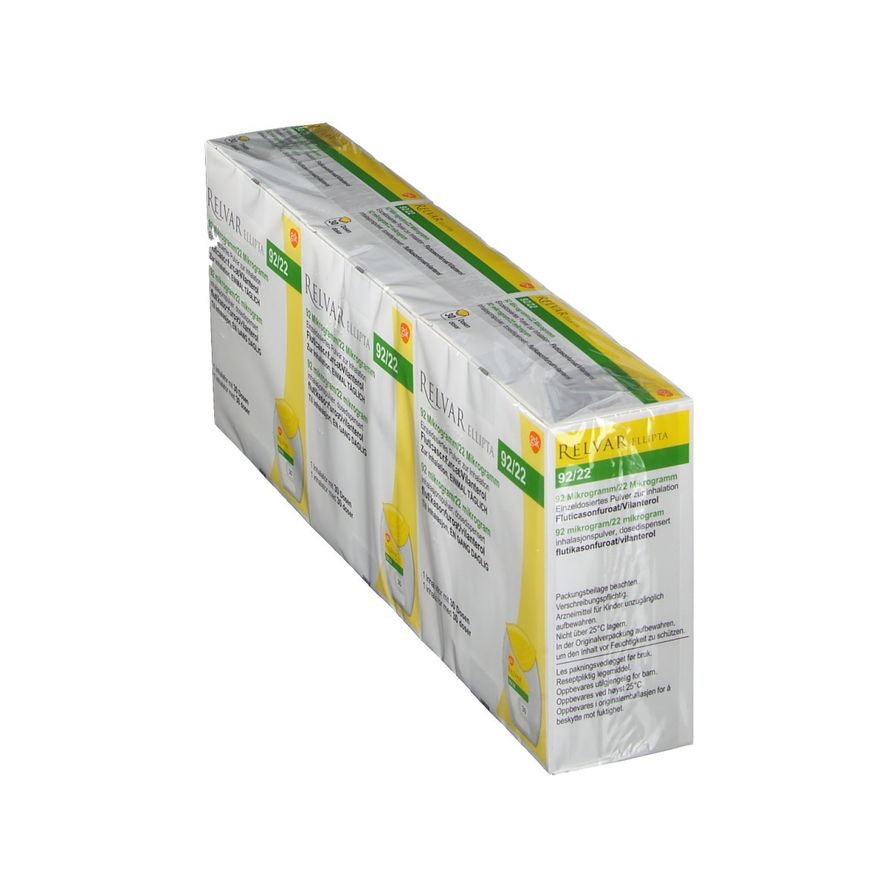 RELVAR® ELLIPTA® 92 Mikrogramm/22 Mikrogramm 3x30 St - shop-apotheke.com