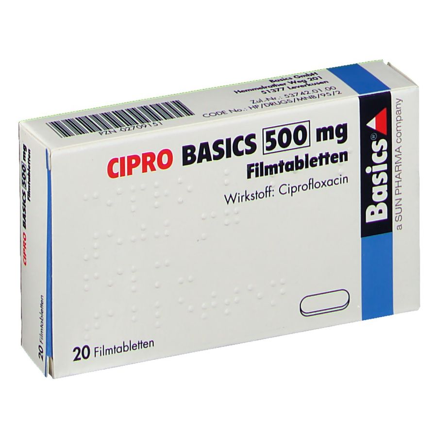 CIPRO BASICS 500 mg 20 St - shop-apotheke.com