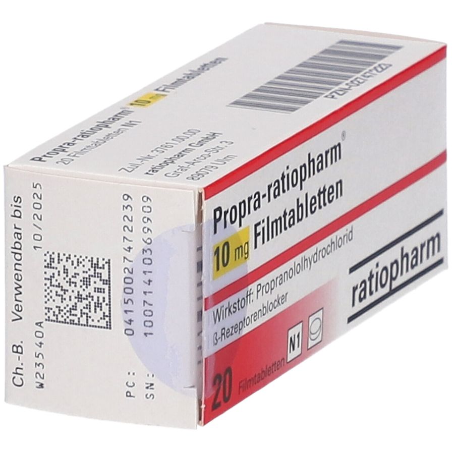 Propra-ratiopharm® 10 mg 20 St - shop-apotheke.com