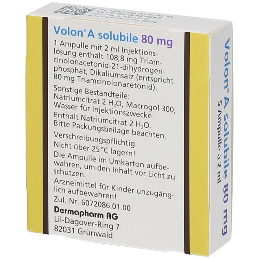 Volon®A Solubile 80 mg 5x2 ml - shop-apotheke.com
