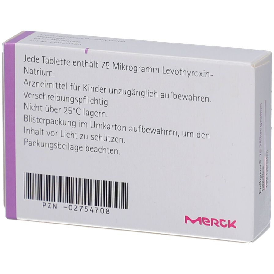 Euthyrox® 75 µg 100 St - shop-apotheke.com