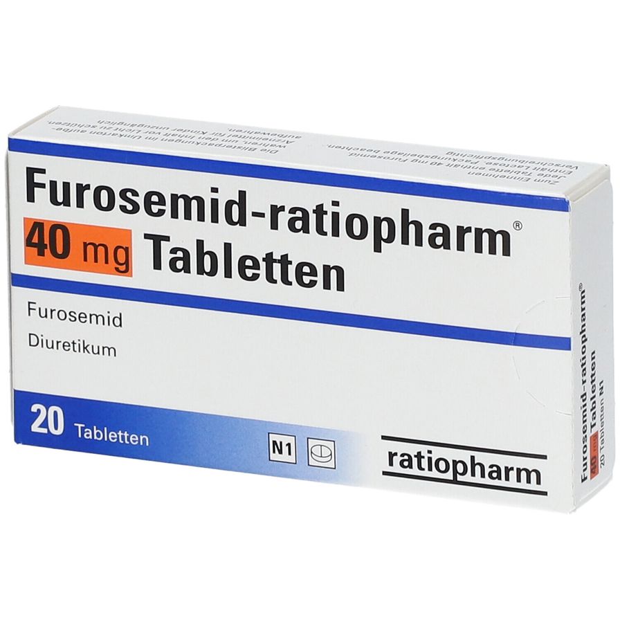 Furosemid-ratiopharm® 40 mg 20 St - shop-apotheke.com