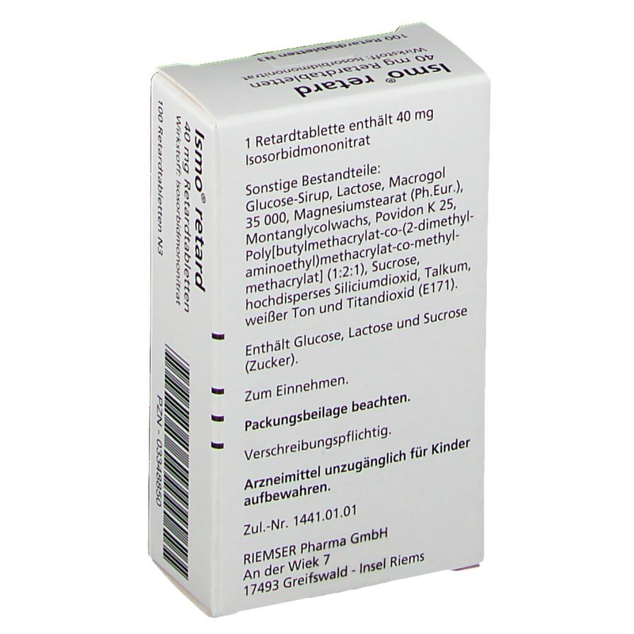 Ismo® retard 40 mg 100 St - shop-apotheke.com