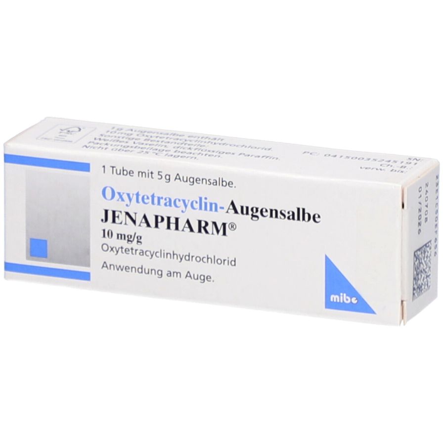 Oxytetracyclin-Augensalbe JENAPHARM® 5 g - shop-apotheke.com