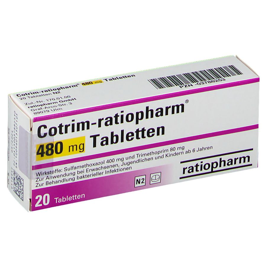 Cotrim-ratiopharm® 480 mg 20 St - shop-apotheke.com