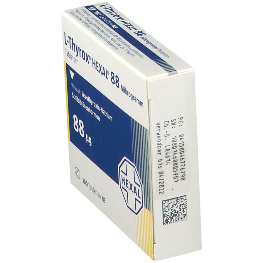 L-Thyrox® HEXAL® 88 µg 100 St - shop-apotheke.com