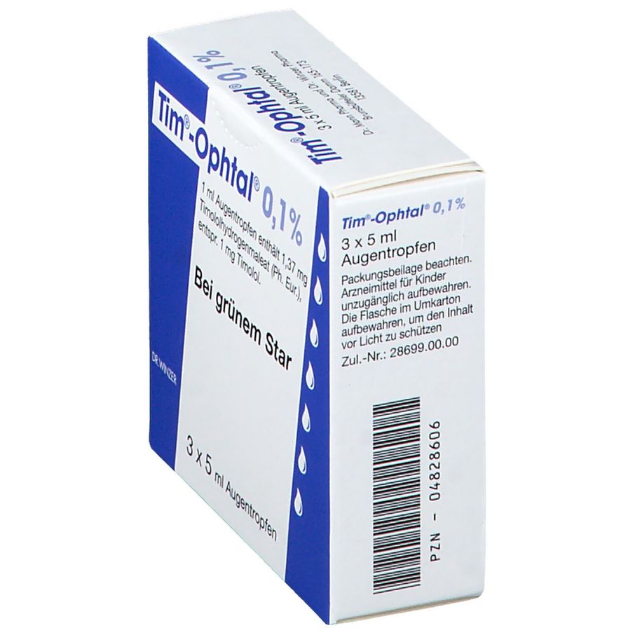 Tim®-Ophtal® 0,1 % 3x5 ml - shop-apotheke.com