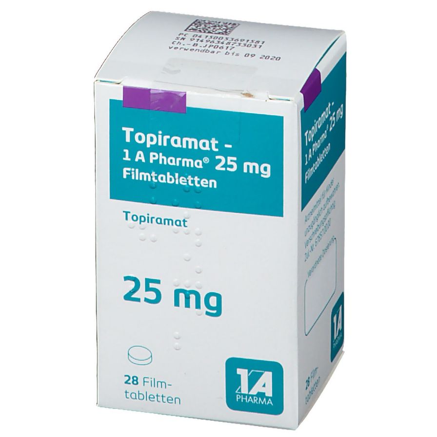 Topiramat - 1 A Pharma® 25 mg 28 St - shop-apotheke.com