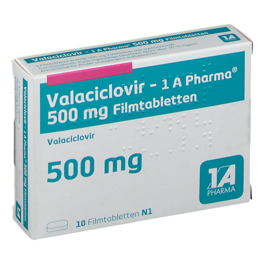 Valaciclovir - 1 A Pharma® 500 mg 10 St - shop-apotheke.com