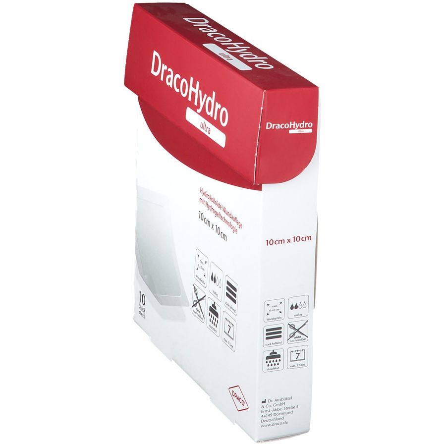 DracoHydro ultra Hydrokolloide Wundauflage 10 x 10 cm 10 St - shop ...