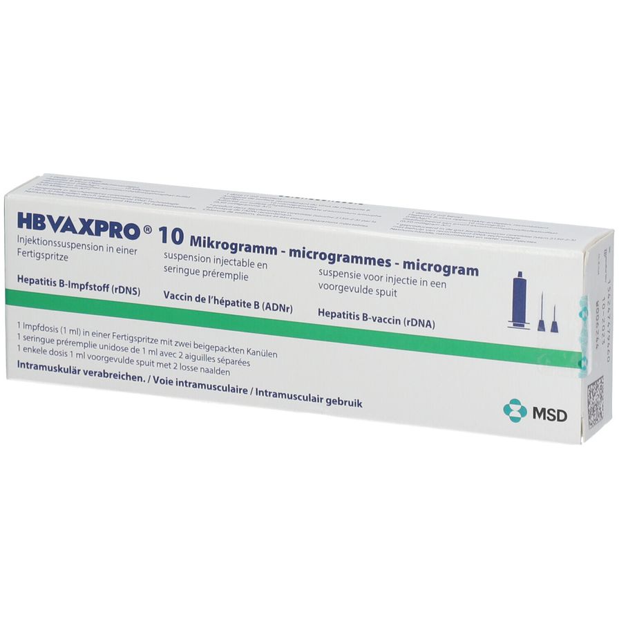 HBVAXPRO® 10 Mikrogramm 1 ml - shop-apotheke.com