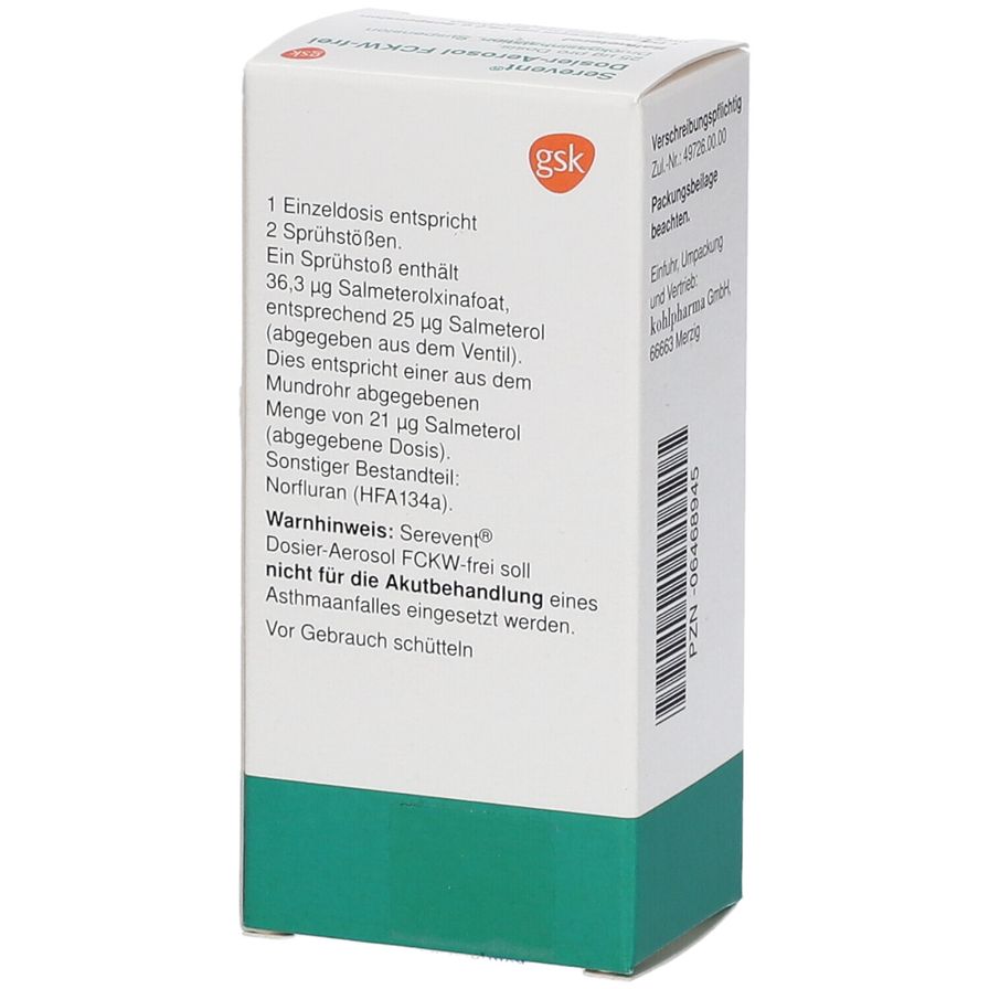 Serevent® 25 µg Dosier-Aerosol 1 St - shop-apotheke.com