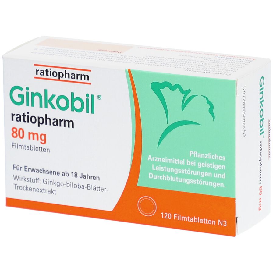 Ginkobil® ratiopharm 80 mg 120 St - shop-apotheke.com