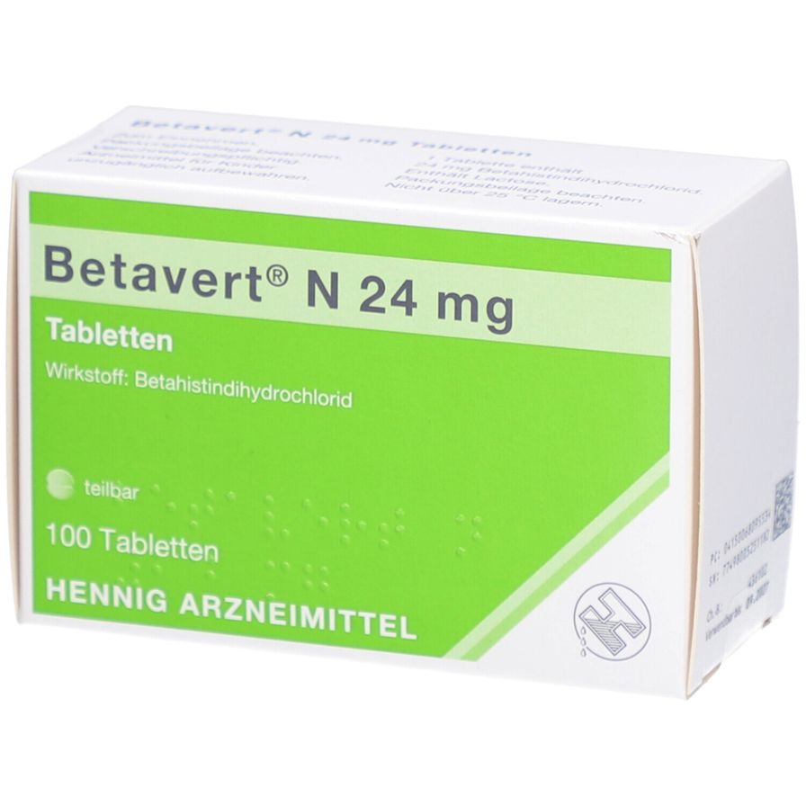 Betavert® N 24 mg 100 St - shop-apotheke.com