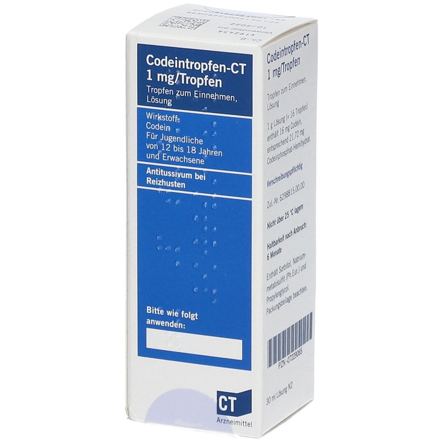 Codeintropfen-Ct 1 mg/Tropfen 30 ml - shop-apotheke.com