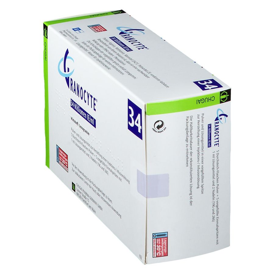 Granocyte® 34 Millionen IE/ml 5 St - shop-apotheke.com