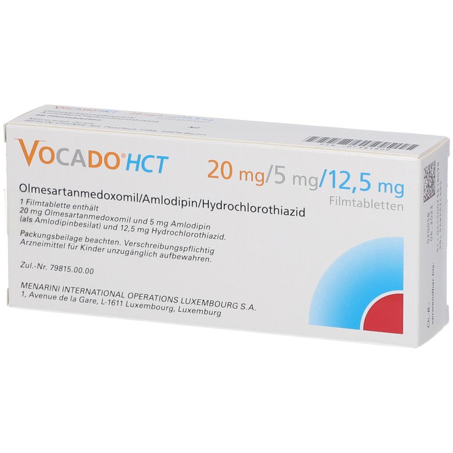 Vocado®HCT 20 mg/5 mg/12,5 mg 56 St - shop-apotheke.com