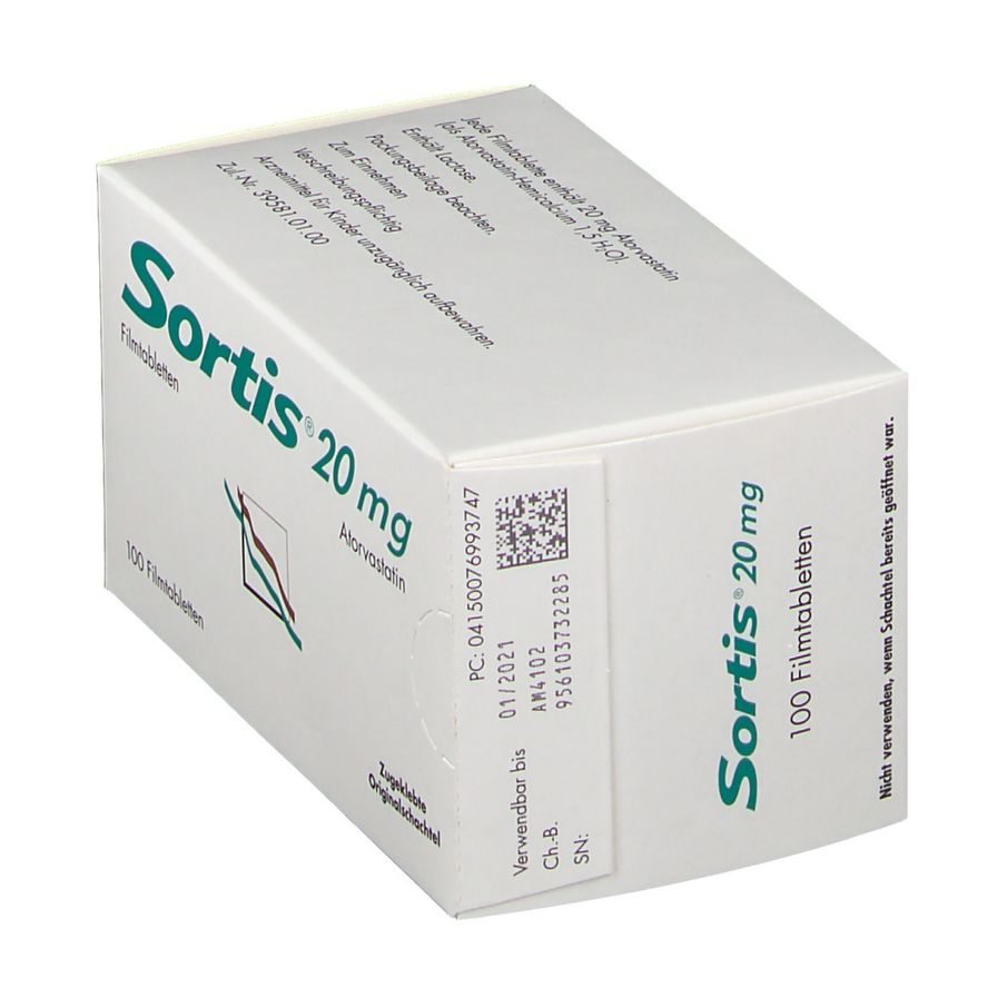 Sortis® 20 mg 100 St - shop-apotheke.com