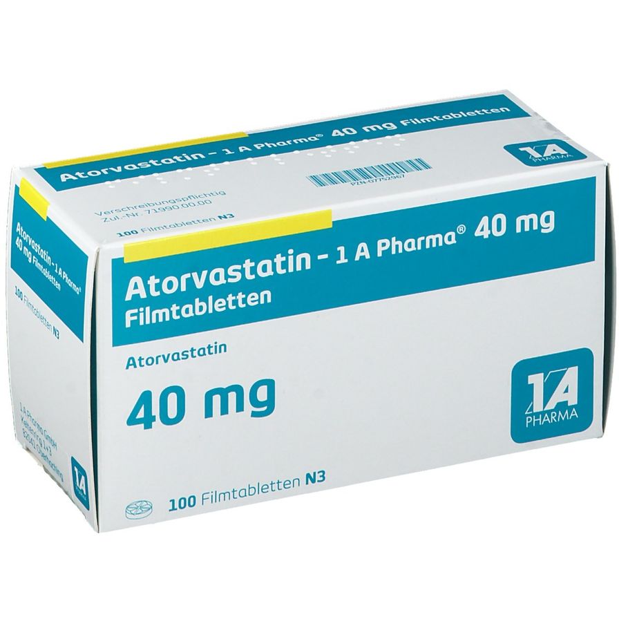Atorvastatin - 1 A Pharma® 40 mg 100 St - shop-apotheke.com