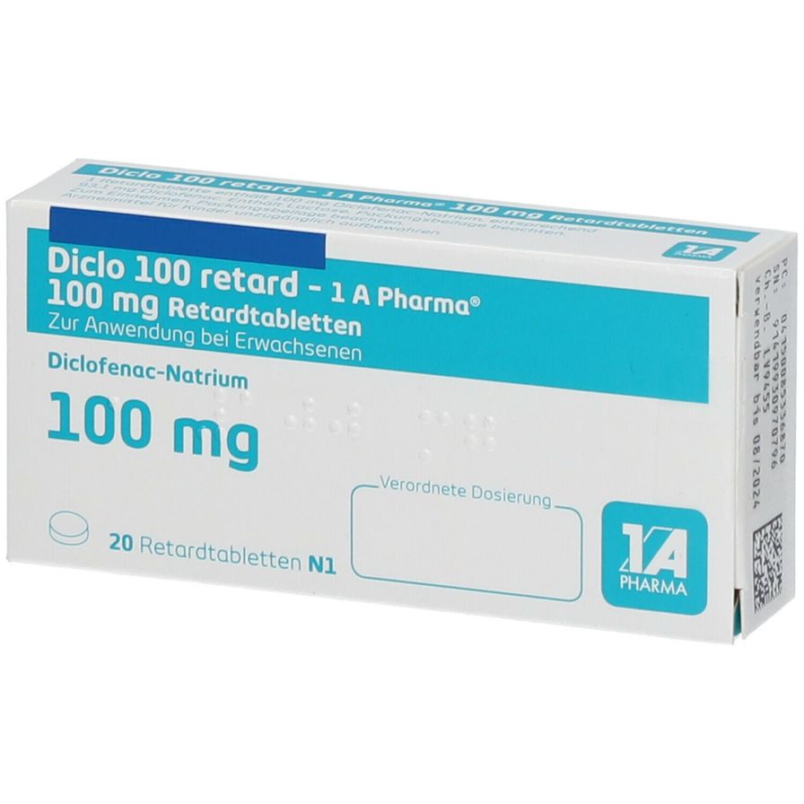 Diclo 100 retard - 1 A Pharma® 20 St - shop-apotheke.com
