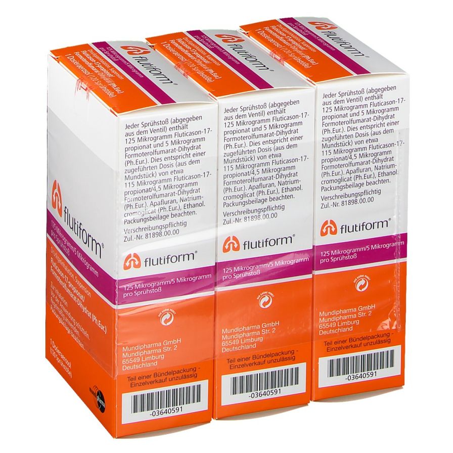 flutiform® 125 µg/5 µg pro Sprühstoß 3 St - shop-apotheke.com