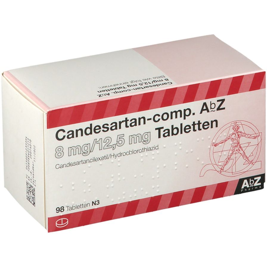 Candesartan-comp. AbZ 8 mg/12,5 mg 98 St - shop-apotheke.com