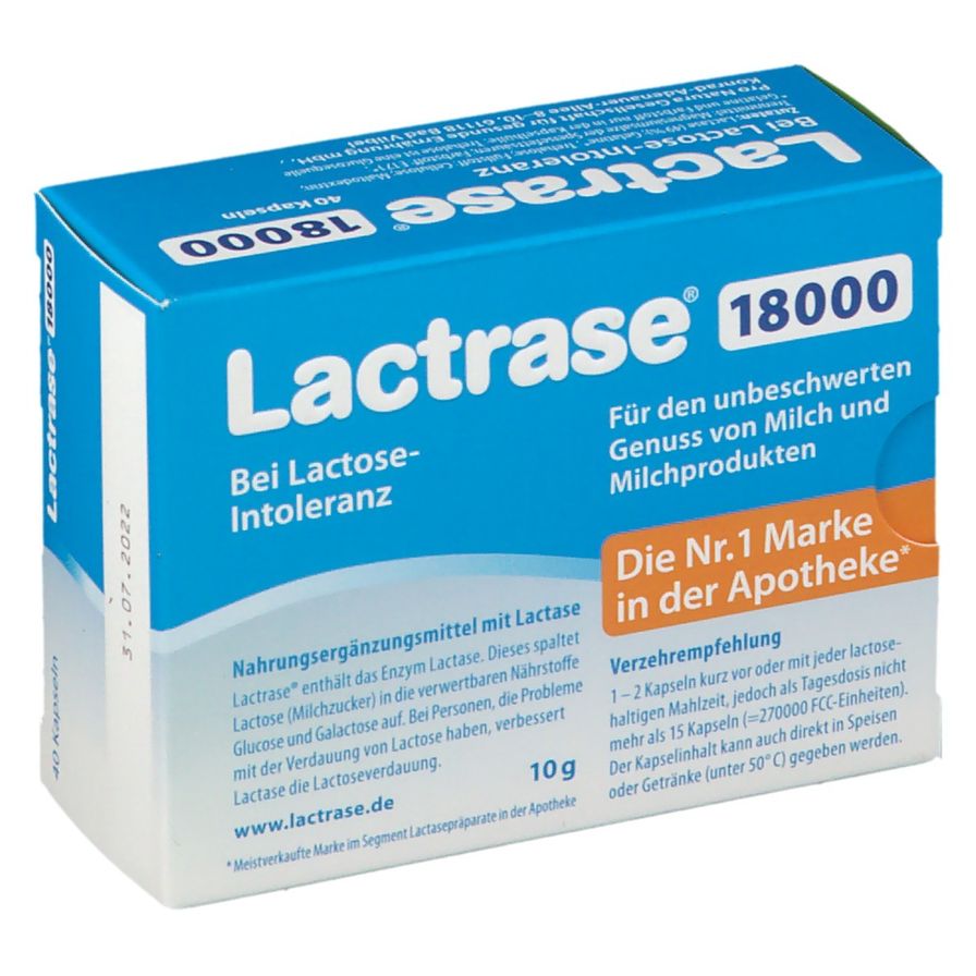 Lactrase® 18000 FCC Kapseln 40 St - shop-apotheke.com