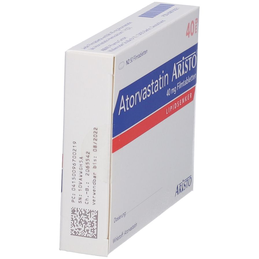 Atorvastatin Aristo® 40 mg 50 St - shop-apotheke.com