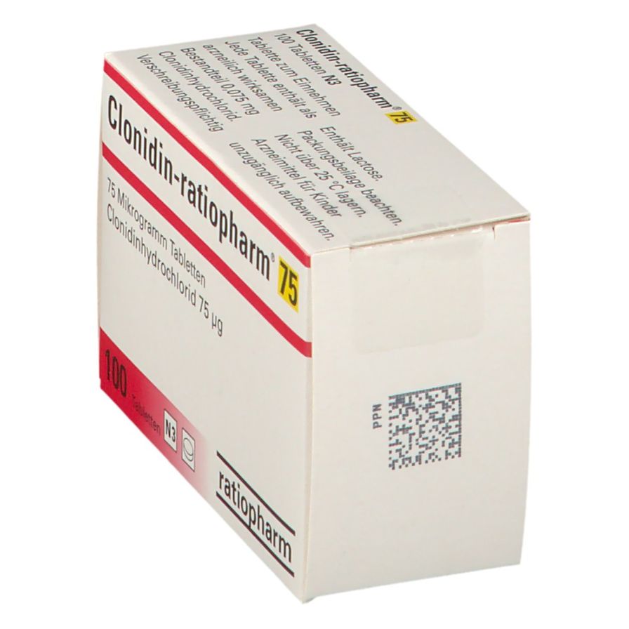 Clonidin-ratiopharm® 75 100 St - shop-apotheke.com