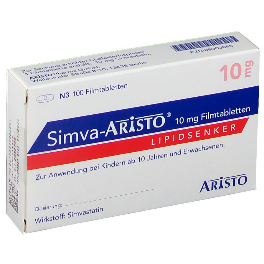 Simva-Aristo® 10 mg 100 St - shop-apotheke.com