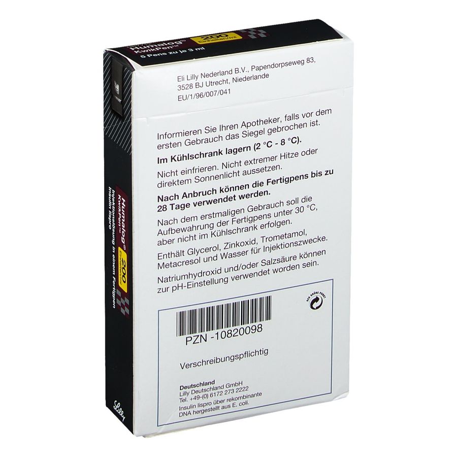 Humalog® KwikPen™ 200 Einheiten/ml 5x3 ml - shop-apotheke.com