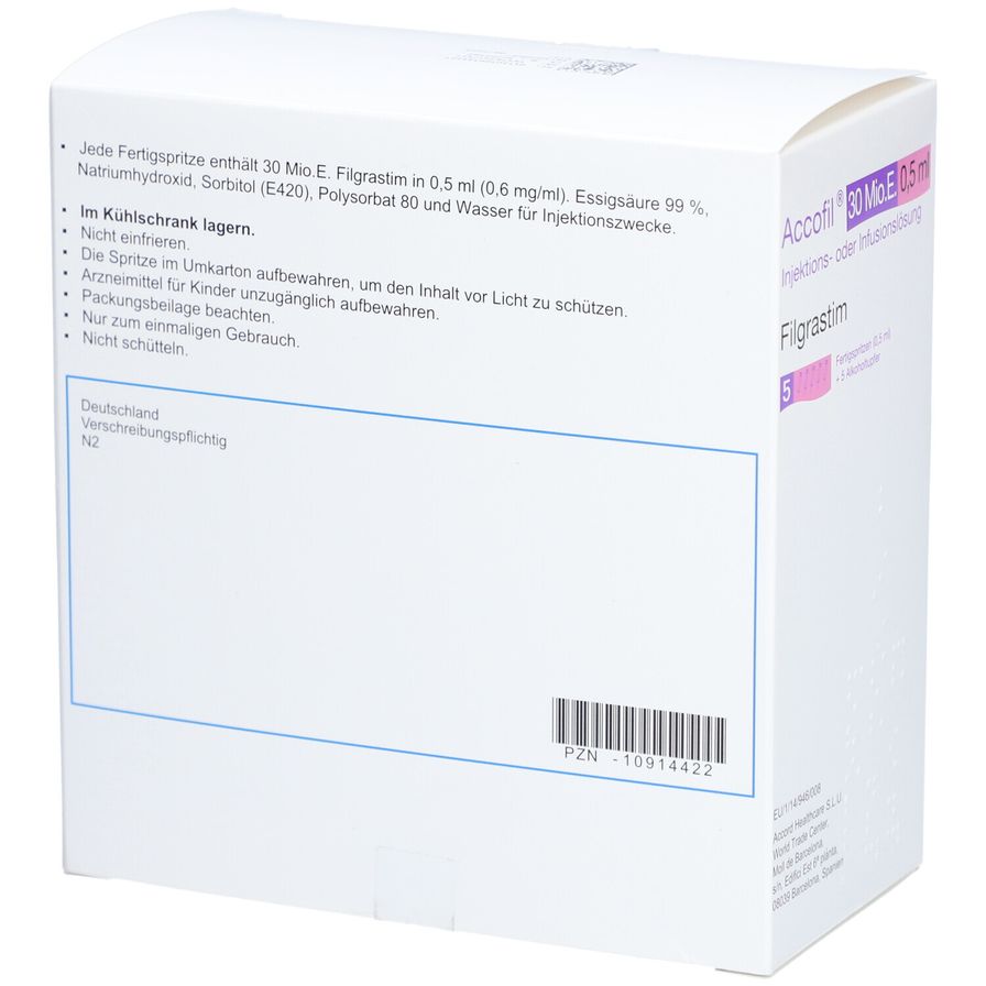 Accofil® 30 Mio.E./0,5 ml 5x1 St - shop-apotheke.com
