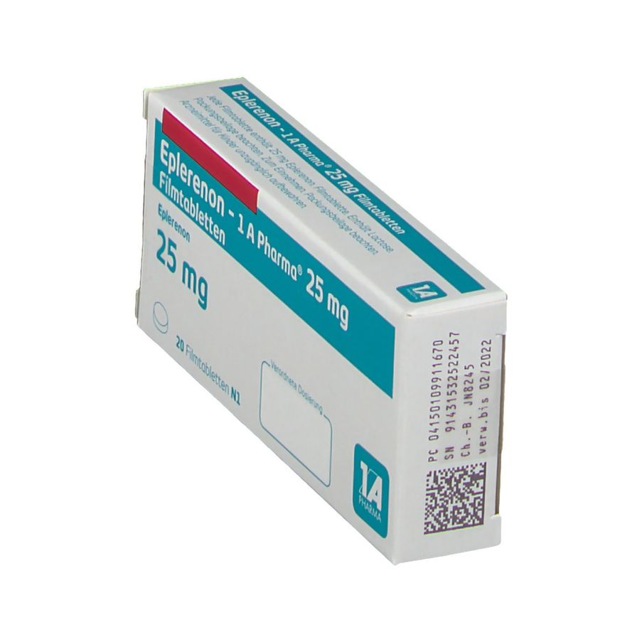 Eplerenon - 1A Pharma® 25 mg 20 St - shop-apotheke.com