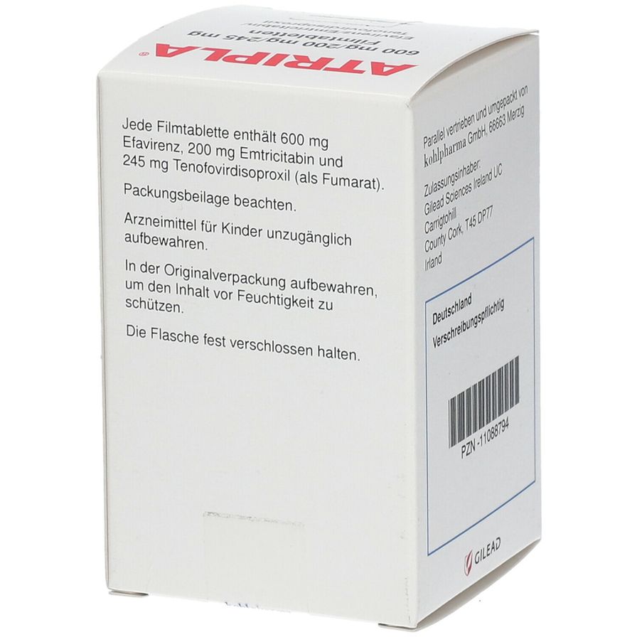 Atripla 600 mg/200 mg/245 mg 30 St - shop-apotheke.com
