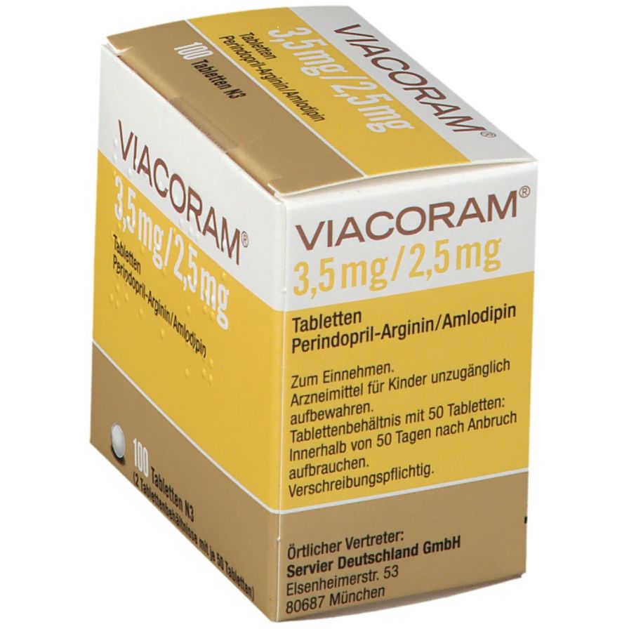 VIACORAM® 3,5 mg/2,5 mg 100 St - shop-apotheke.com