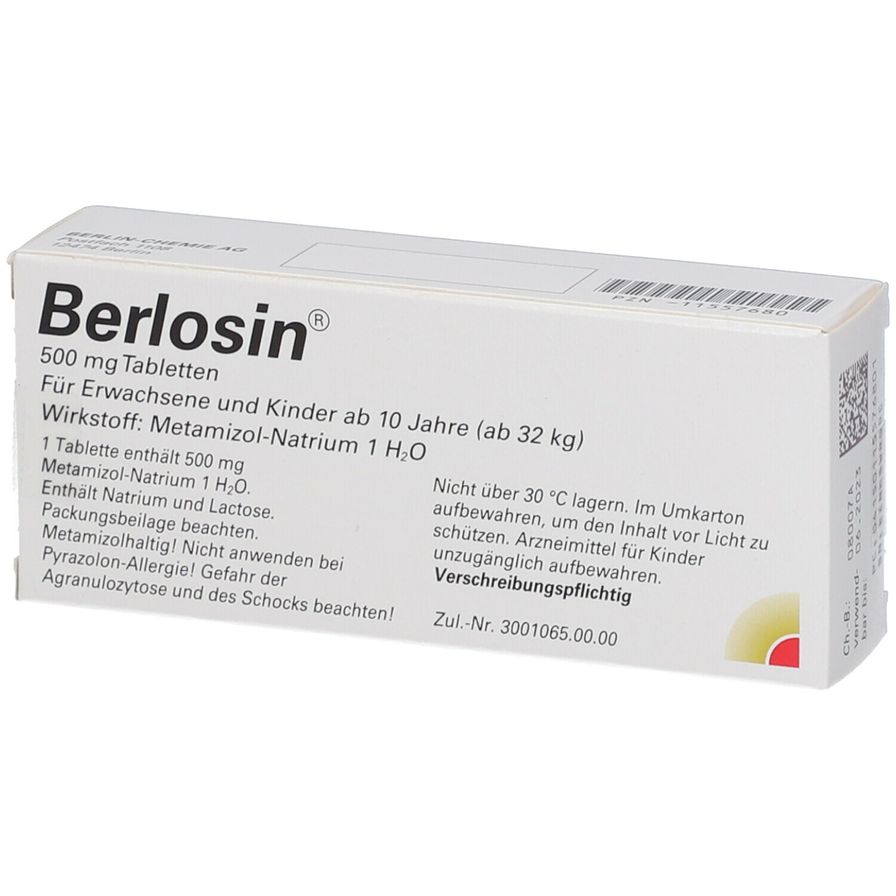 Berlosin® 500 mg 20 St - shop-apotheke.com