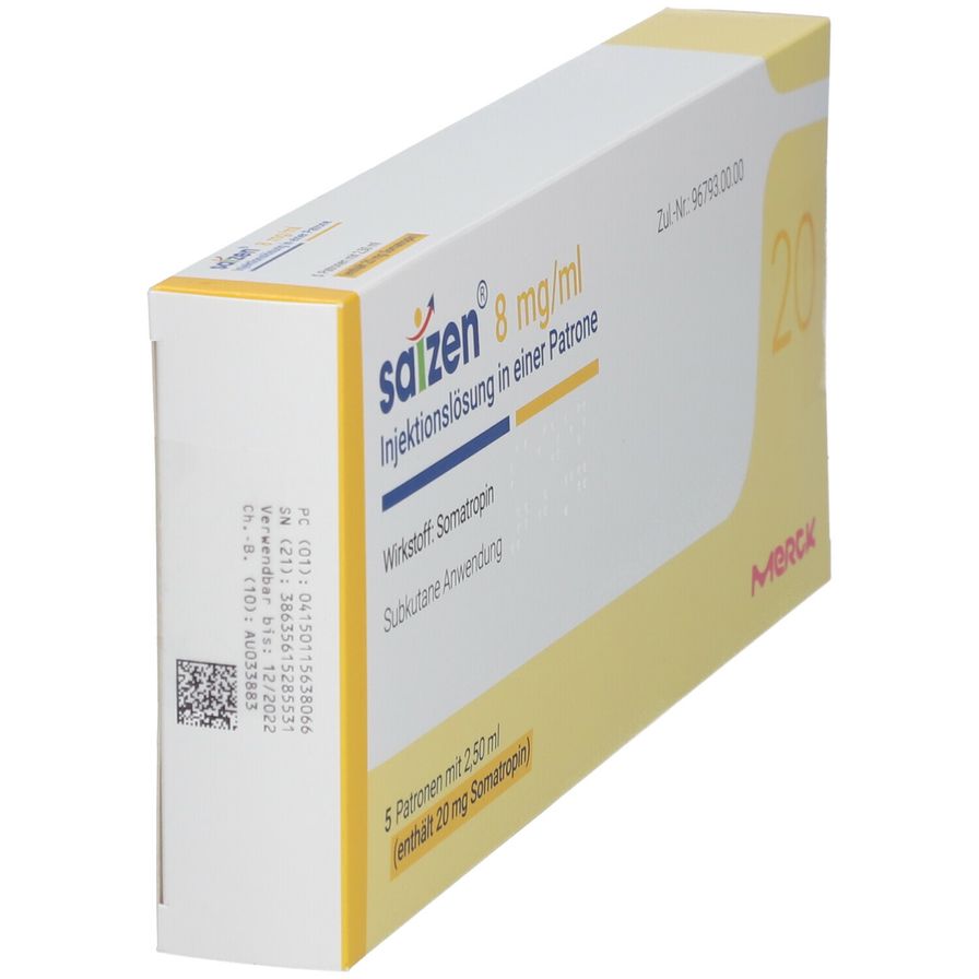 SAIZEN 20 mg 8 mg/ml Injektionslösung 5 St - shop-apotheke.com