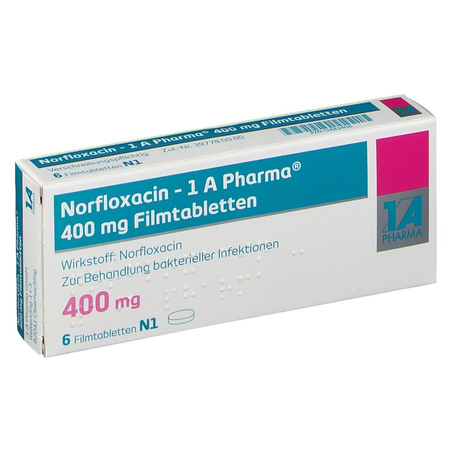Norfloxacin - 1 A Pharma® 400 mg 6 St - shop-apotheke.com