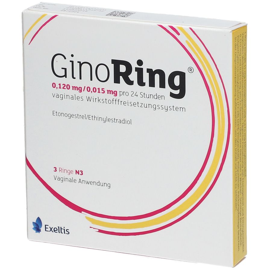 GinoRing® 0,120 mg/0,015 mg pro 24 Stunden 3 St - shop-apotheke.com