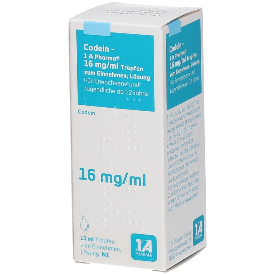 Codein - 1 A Pharma® 16 mg/ml 15 ml - shop-apotheke.com