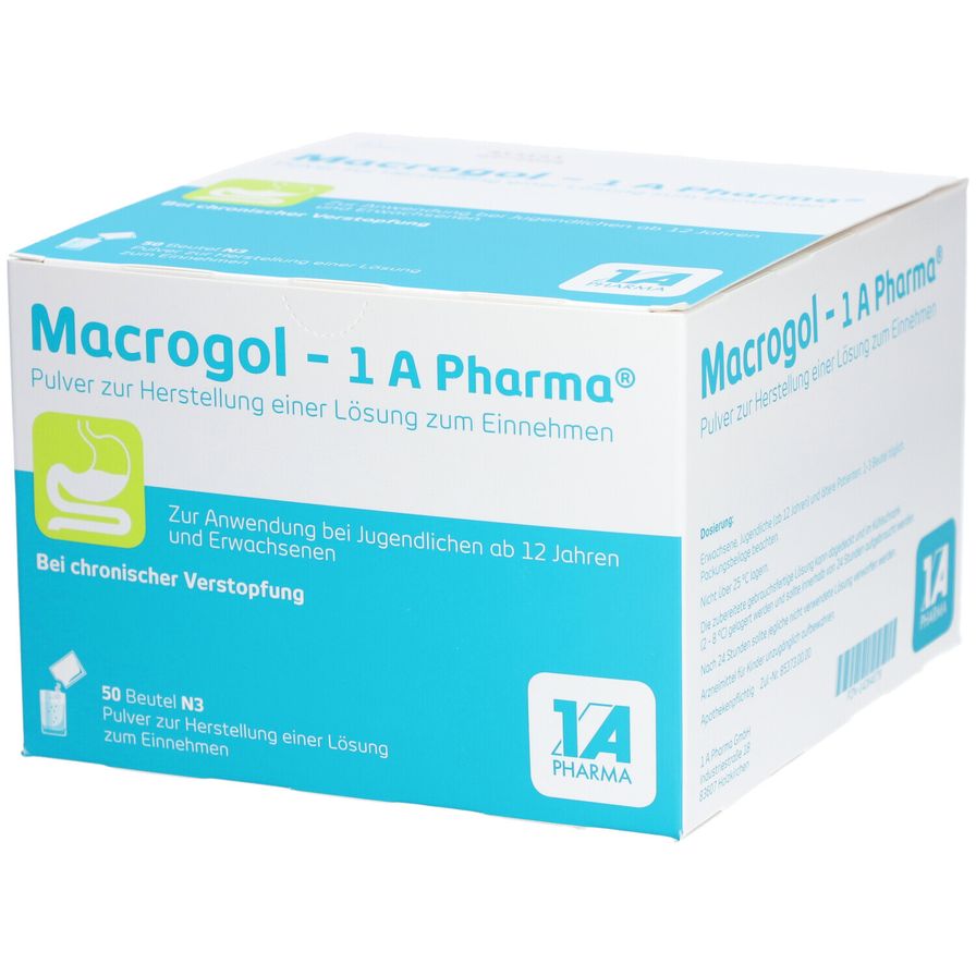 Macrogol - 1A Pharma® Pulver zur Herstellung einer Lösung zum Einnehmen ...