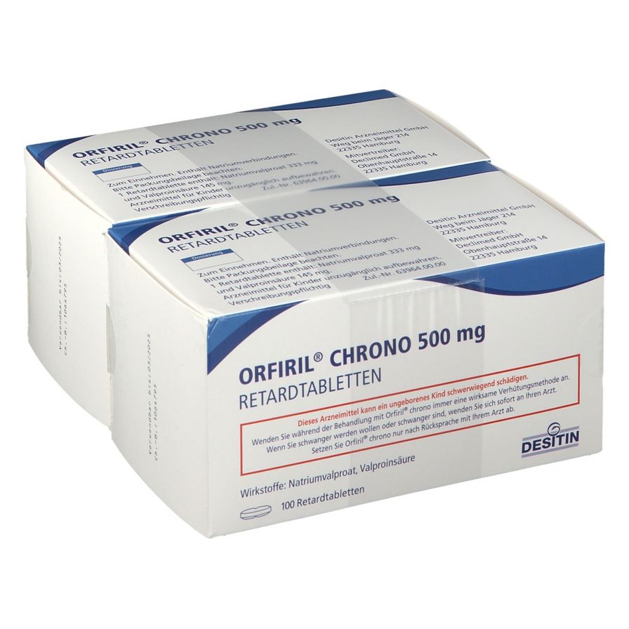 Orfiril® chrono 500 mg 2x100 St - shop-apotheke.com