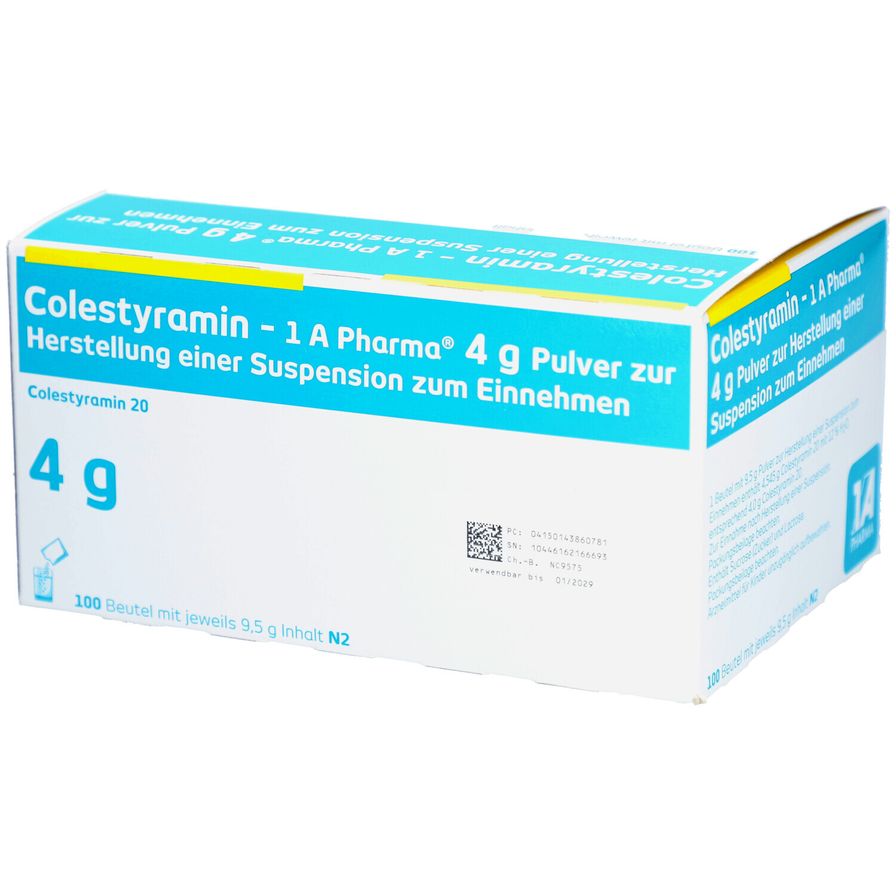 Colestyramin - 1 A Pharma® 4 g 100 St - shop-apotheke.com