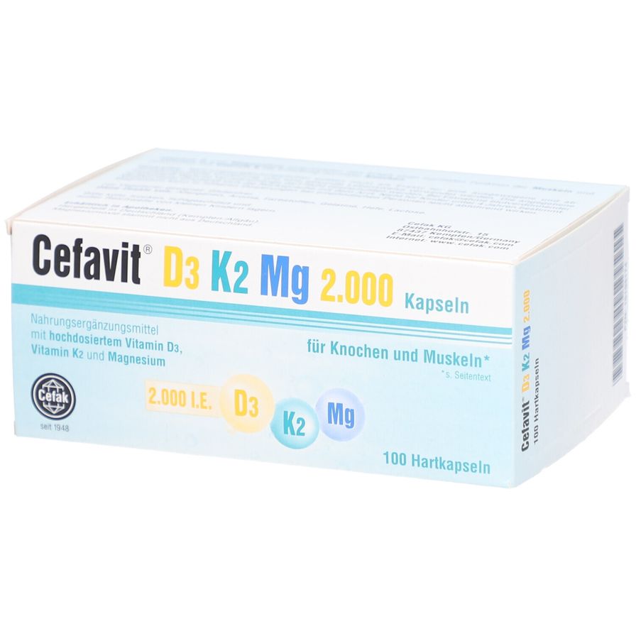 Cefavit® D3 K2 Mg 100 St - shop-apotheke.com