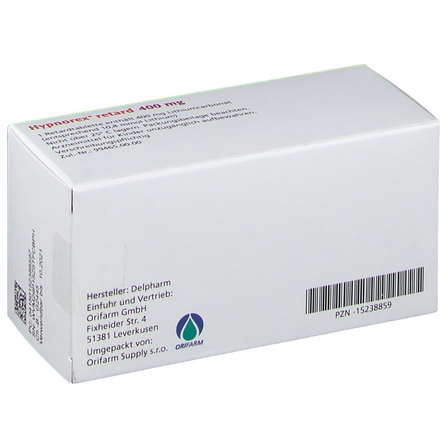 HYPNOREX retard 400 mg Retardtabletten 100 St - shop-apotheke.com