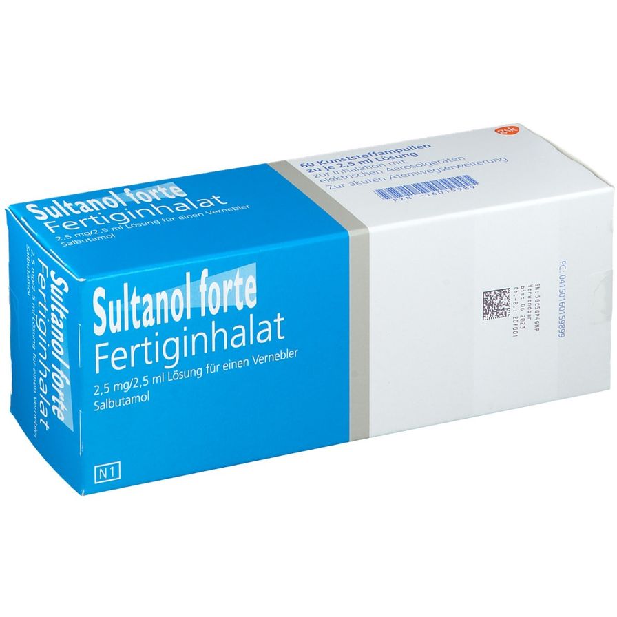 Sultanol® forte 2,5 mg/2,5 ml 60 St - shop-apotheke.com